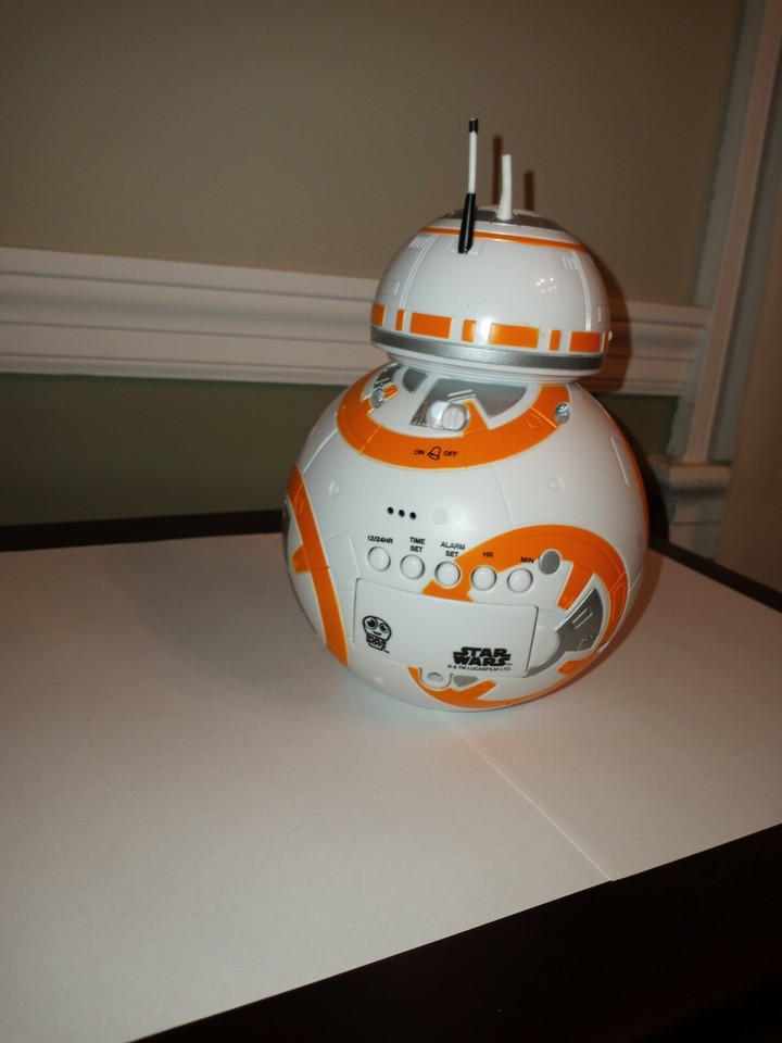 Star Wars 7" BB-8 Droid Robot Bulb Botz Clictime Alarm Clock | eBay