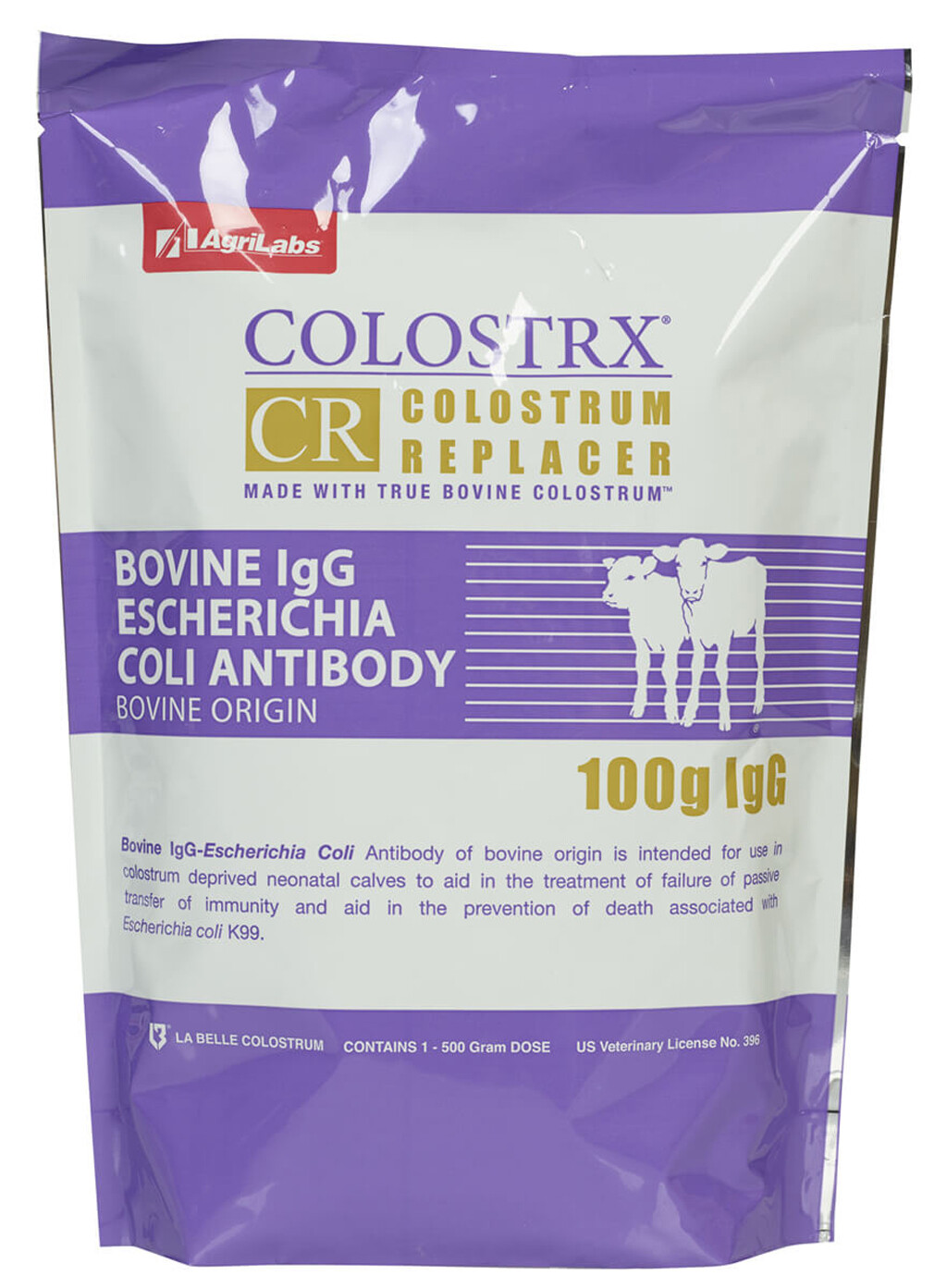 Colostrx CR Colostrum Replacer Cow Bovine 100g IgG 500 gm Package | eBay