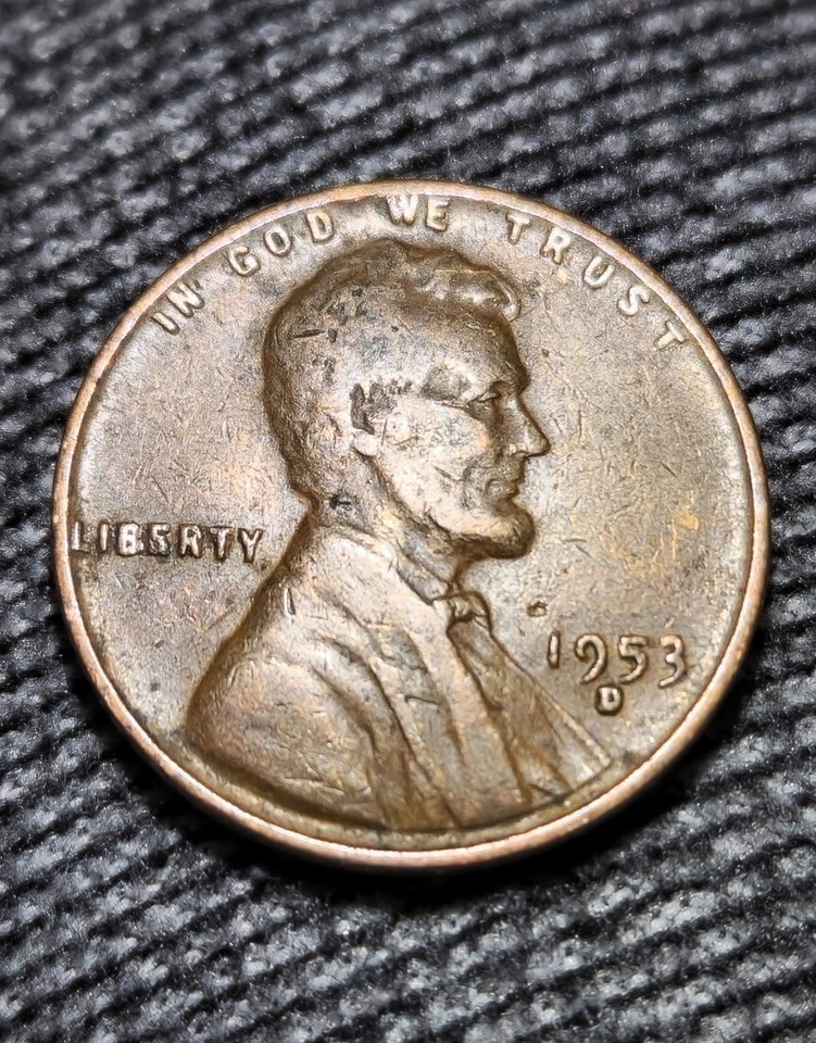 RARE 1953 D Wheat Penny - Lib(5)rty Misprint Error, "L" On Rim, DDO ...