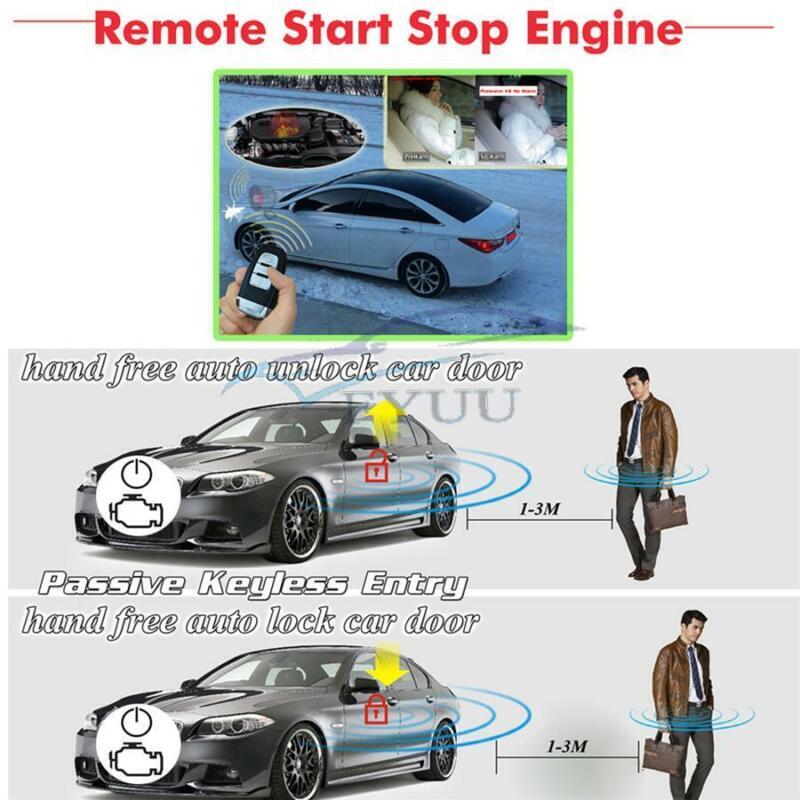 Car Security Alarm System Remote Engine Start Stop Button Passive ...