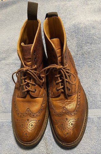 Vintage Orvis Leather Brogue Wingtip Dainile Sole England-Made Boots ...