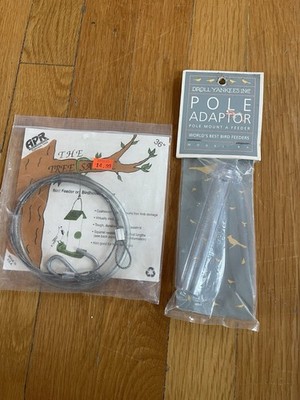 Droll Yankees Pole Adaptor BA Model-clear, And 1 Feeder Cable & Hook ...