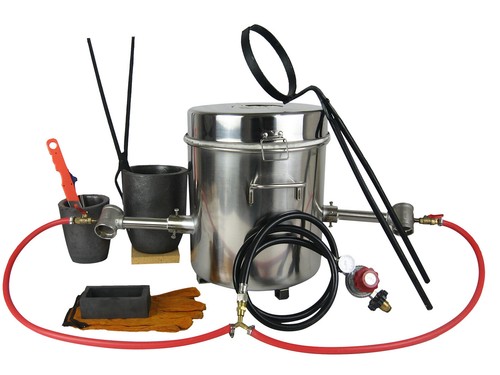 16 KG Gas Metal Melting Furnace Propane Forge Copper Brass Crucible ...