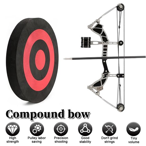 9.3" Mini Compound Bow Kit Toy Arrows Target Shooting Archery Gift ...