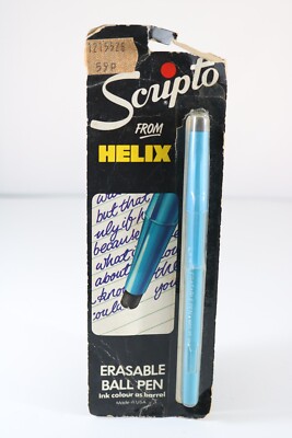 Vintage Scripto from HELIX Erasable Ballpoint Pen, (Blister Packaging ...