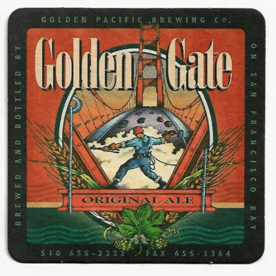 Golden Gate Original Ale Beer Coaster | eBay