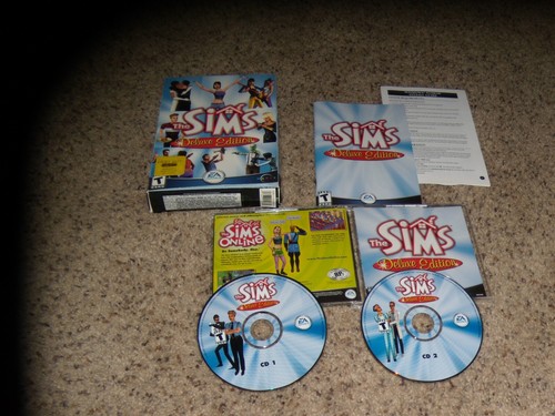 The Sims Deluxe Edition (PC, 2002) Game with box, manual and key | eBay
