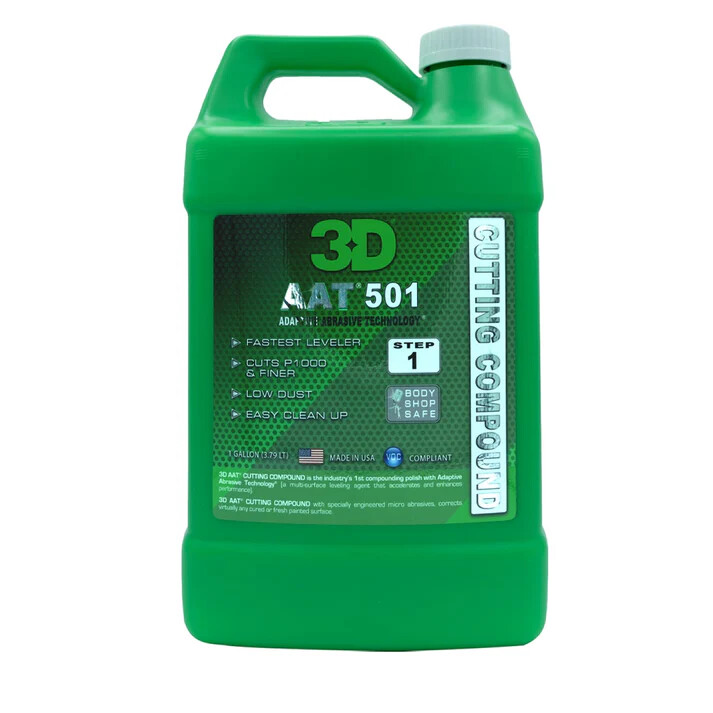 3D AAT 501 Cutting Compound Body Shop Safe Fast Leveler Cuts P1000 or ...