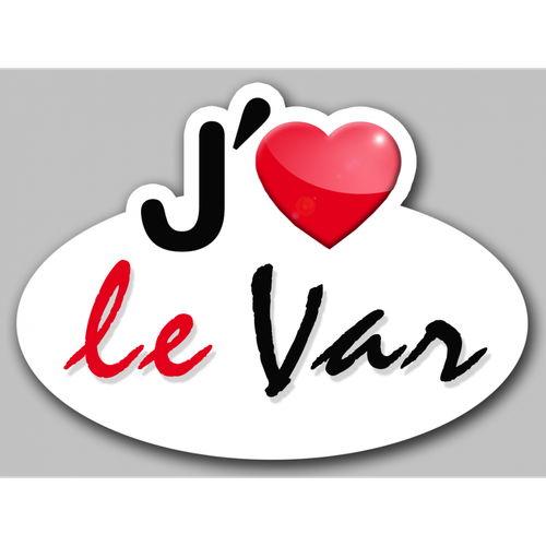 j'aime le Var (15x11cm) - Sticker/autocollant | eBay