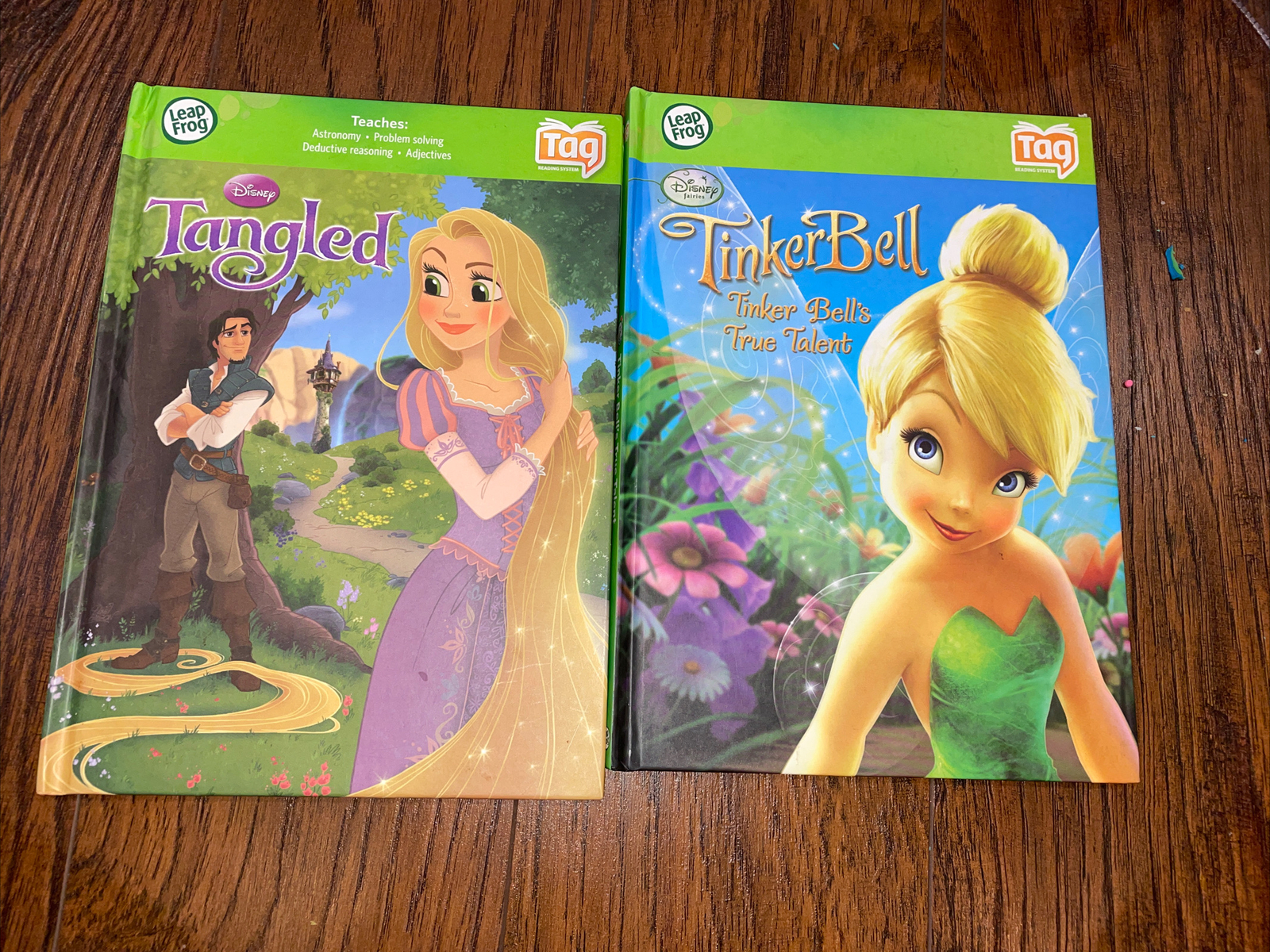 2 LeapFrog TAG Books Disney Tinker Bell & Tangled Hardcover Used | eBay