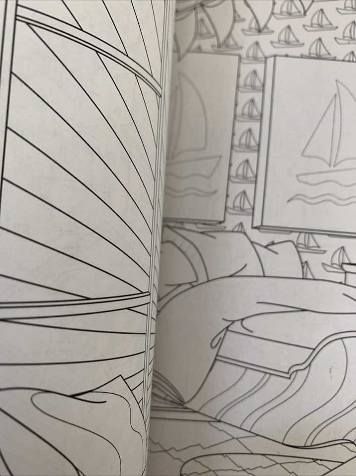 Kappa Designer Adult Coloring Book Designs To Color HOME SWEET HOME | eBay