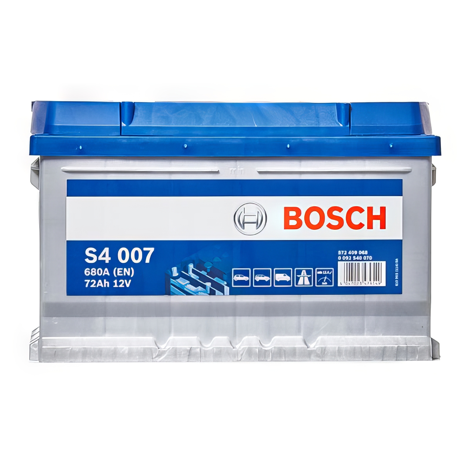 S4 100 12V Car Battery 4 Year Guarantee 72Ah 680CCA 12V 0/1 B13 - Bosch ...