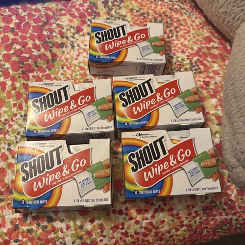 Shout Wipe & Go - 5 Pack Of 12 | eBay