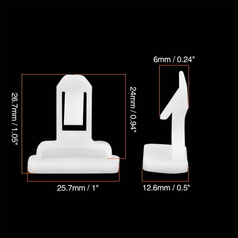 25 Pcs White Front Rear Spoiler Clips 75392-35220 for Toyota for Lexus ...