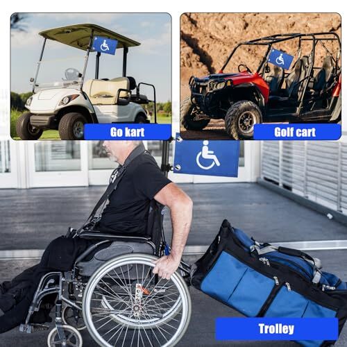 TRINKA Handicap Flag for Golf Cart, 6 x 9" Golf Cart Flag with Elastic ...