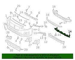 OEM NEW GENUINE 2018-2023 Subaru Crosstrek Front Bumper Lower Bracket ...