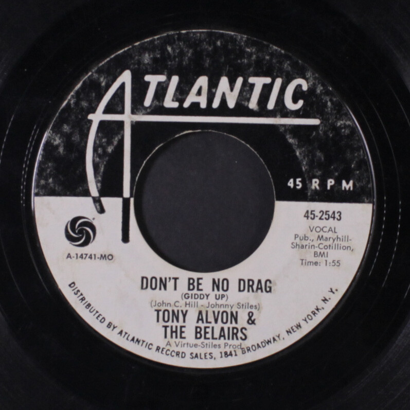 TONY ALVON & BELAIRS: philly horse / don't be no drag Atlantic 7 ...