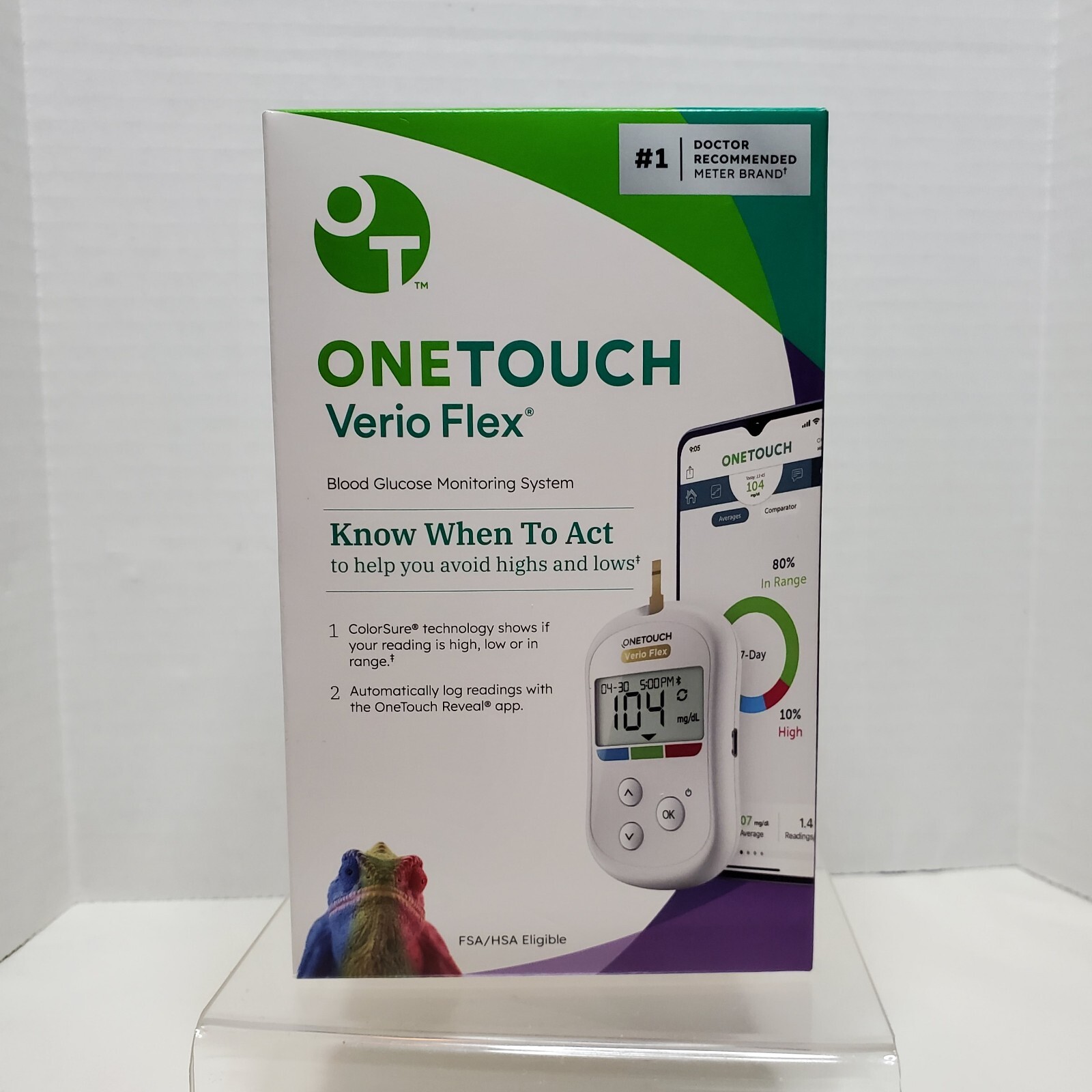 OneTouch Verio Flex Blood Glucose Diabetes Diabetic Meter Test Kit ...