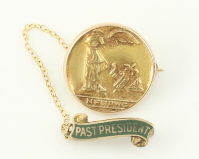 Solid 10K Gold NFBPWC Past President Pin Womens Business Club 2.3 gr ...