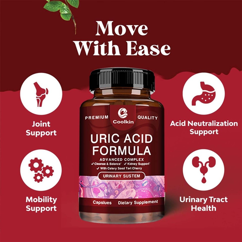 Uric Acid Formula - Cranberry - Cleanse & Detox, Gout Relief, Urinary ...