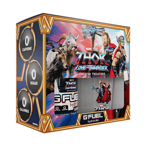 GFUEL Hydration Marvel Studios Thor Love and Thunder Collector's Box - Lemonade | eBay Australia