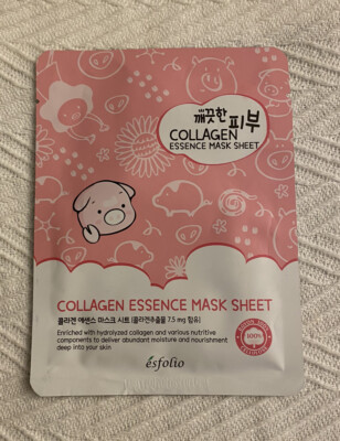 ESFOLIO Collagen Essence Sheet Mask NEW | eBay