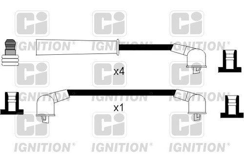 HT Leads Ignition Cables Set fits MITSUBISHI LANCER A171 1.2 83 to 84 ...