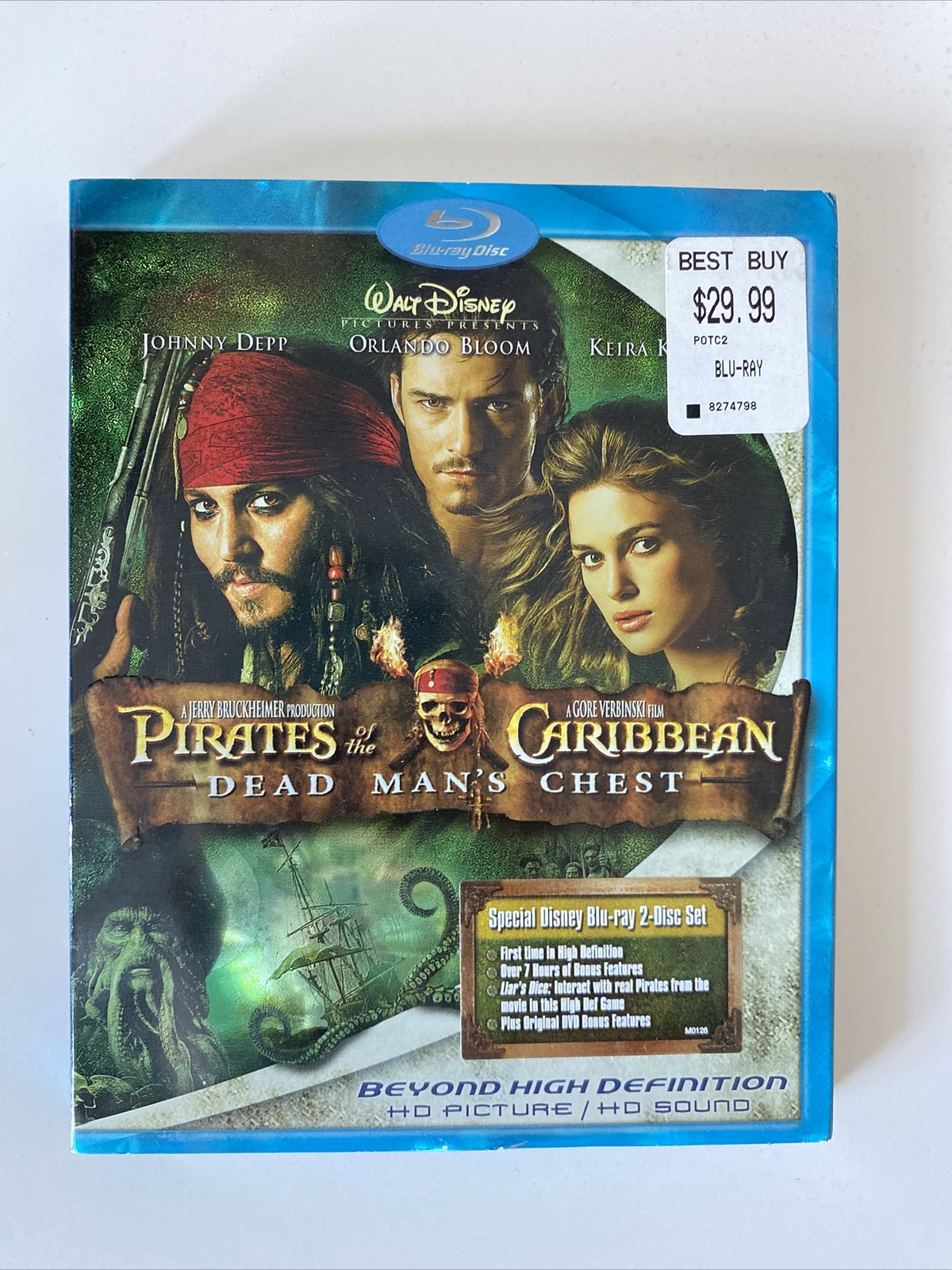 Pirates of the Caribbean: Dead Mans Chest (Blu-ray Disc, 2007 ...