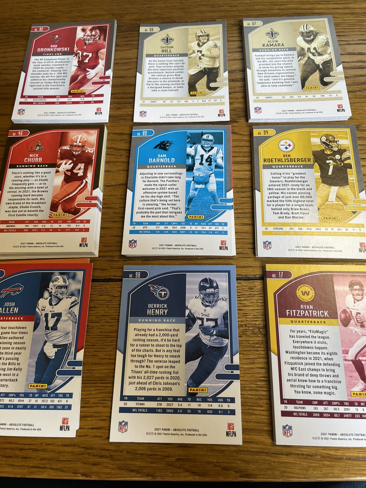 2021 NFL Absolute Football Base Cards x 82 cards | eBay