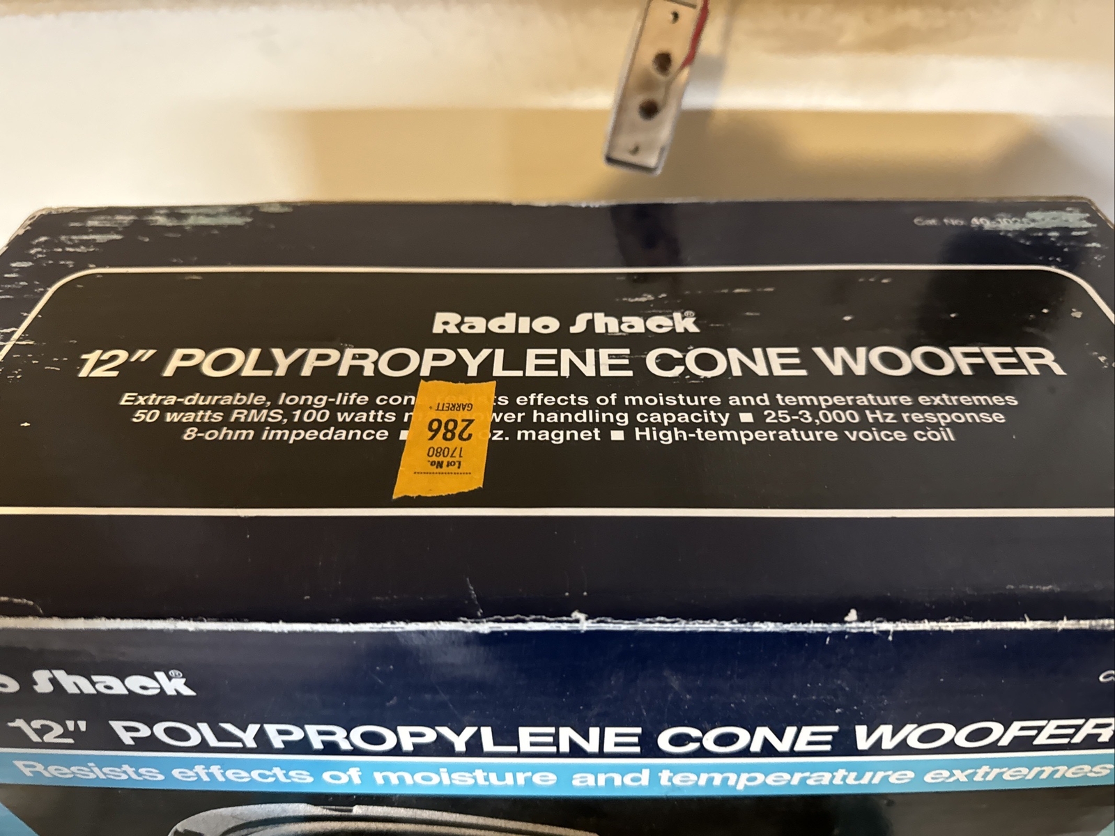 2 - Realistic 12” 8 ohm Speaker Woofer 40-1026A 50 watt RMS 25-3000hz ...