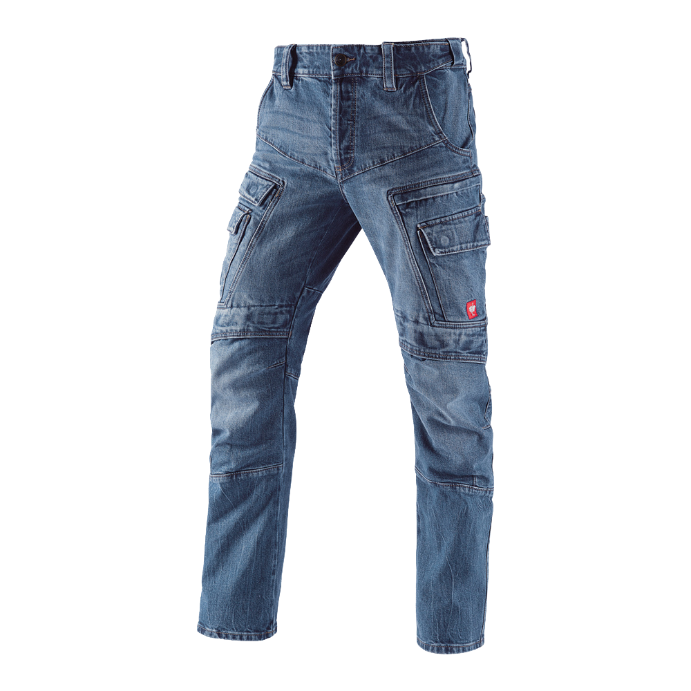engelbert strauss e.s. Cargo worker jeans POWERdenim Trousers German ...