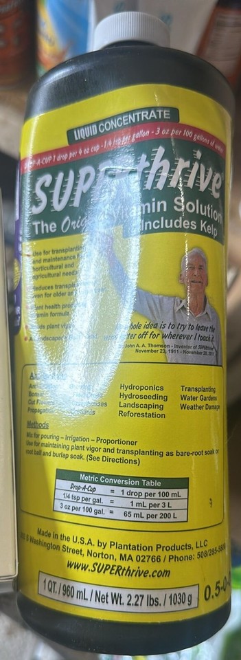 Superthrive 1 Quart – Original Vitamin Formula for Plants | eBay