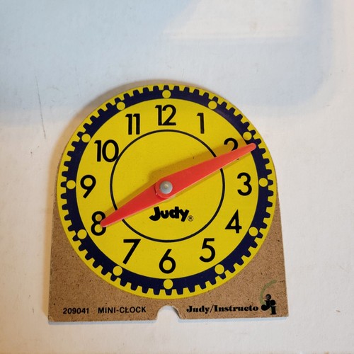 Judy Instructo Mini Clock Tell Time 4.5 Inch Homeschool Vintage (36 ...