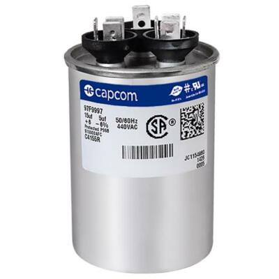 Capcom Capacitor Round 15/5 uf 440 volt Fits GE Genteq Z97F9997 97F9997 ...