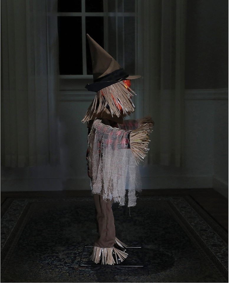 Halloween Creepy Animatronic 36" Twitching Scarecrow Prop Seasonal ...
