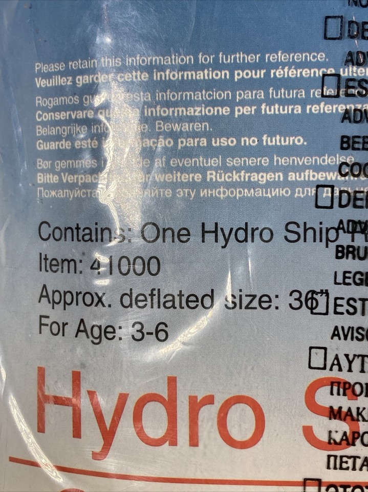 Vintage Inflatable Toy Mars Explorer Hydro Ship Rider 41000 Size:36 ...