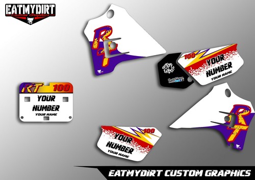 FOR YAMAHA RT100 SEMI CUSTOM GRAPHICS STICKER MOTOCROSS MX DECALS RT ...
