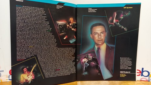 ROLAND GUITAR SYNTHESIZER ROBERT FRIPP ORIGINAL 1982 PRINT AD. . 11 X ...