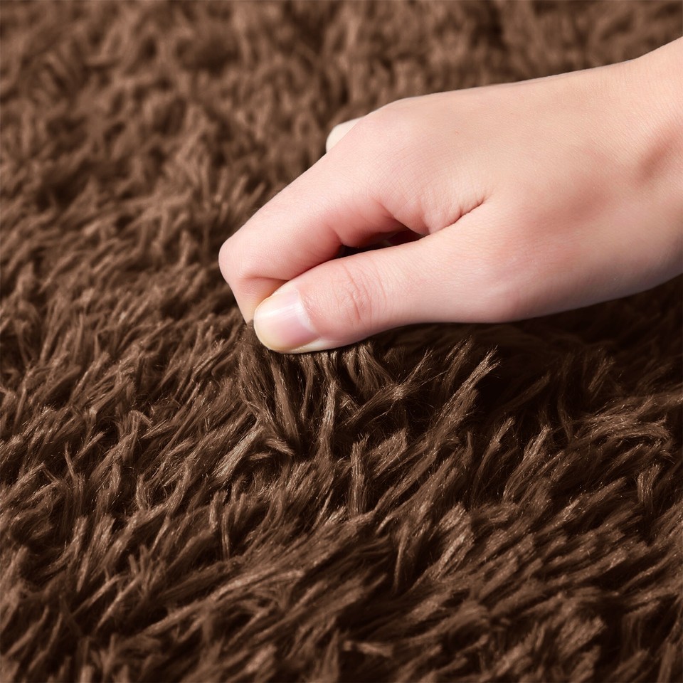 Non Slip Shaggy Indoor Door Mat Dirt Trapper Entrance Rug Washable ...