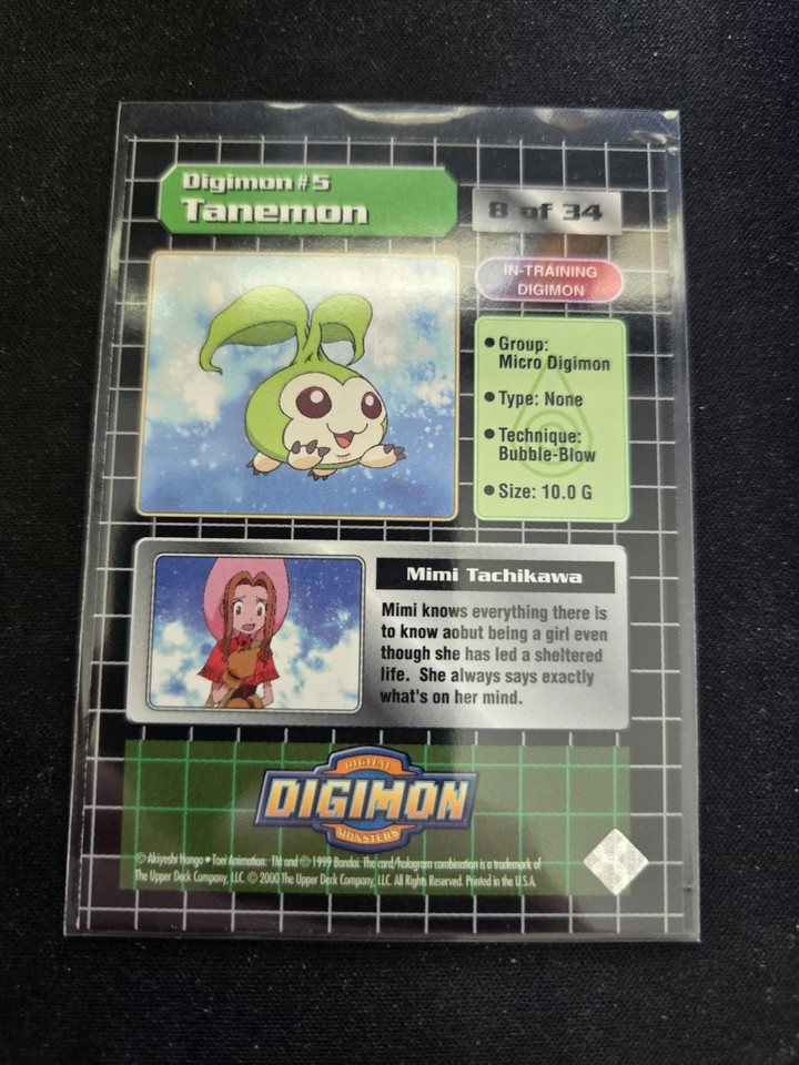 1999 Upper Deck Digimon - Series 1 Foil Mimi & Tanemon | eBay