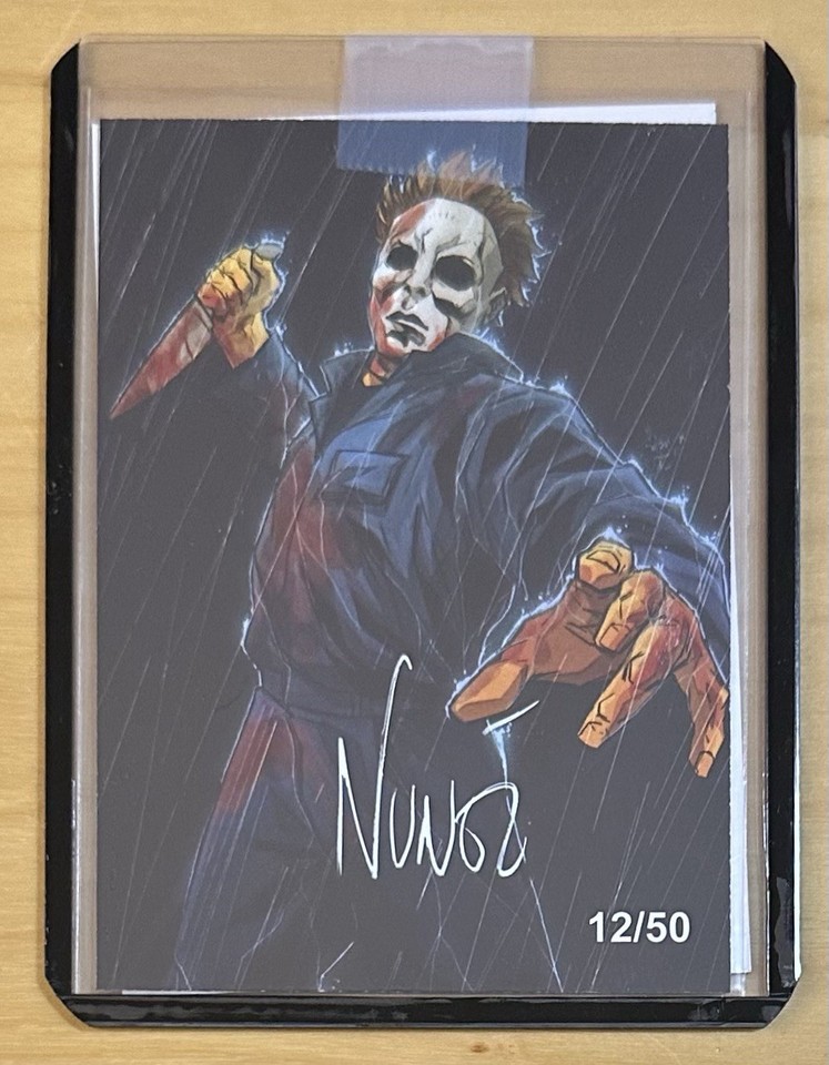 8 Eddie Nunez Shadow Rain 12/50 Signed CARDS 🔥 Jason Freddy Alien TMNT ...