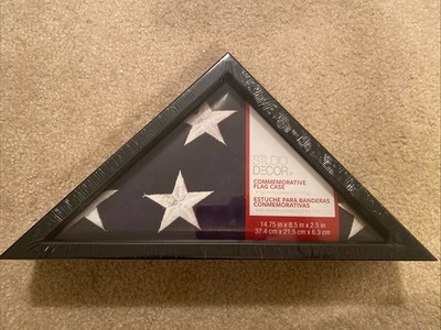 Studio Decor Commemorative FLAG DISPLAY CASE 14.75X8.5X2.5” Fits 3ft X ...