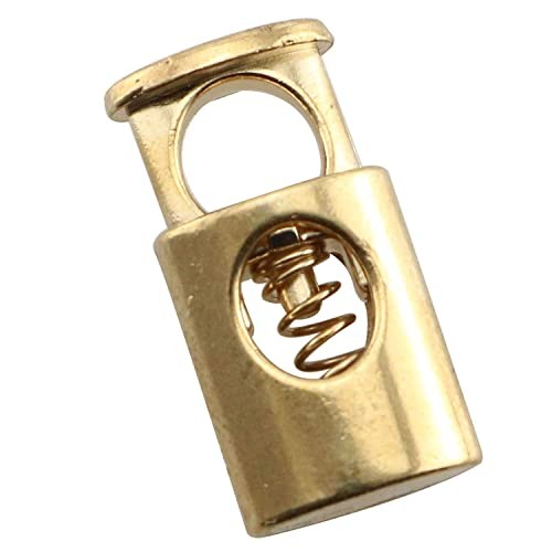 Jcbiz 12Pcs Zinc Alloy Toggle Spring Stop Single Hole String Cord Lock ...