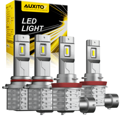 4X AUXITO 9005 H11 LED Headlight Kit Combo Bulb High Low Beam Super White EXC | eBay