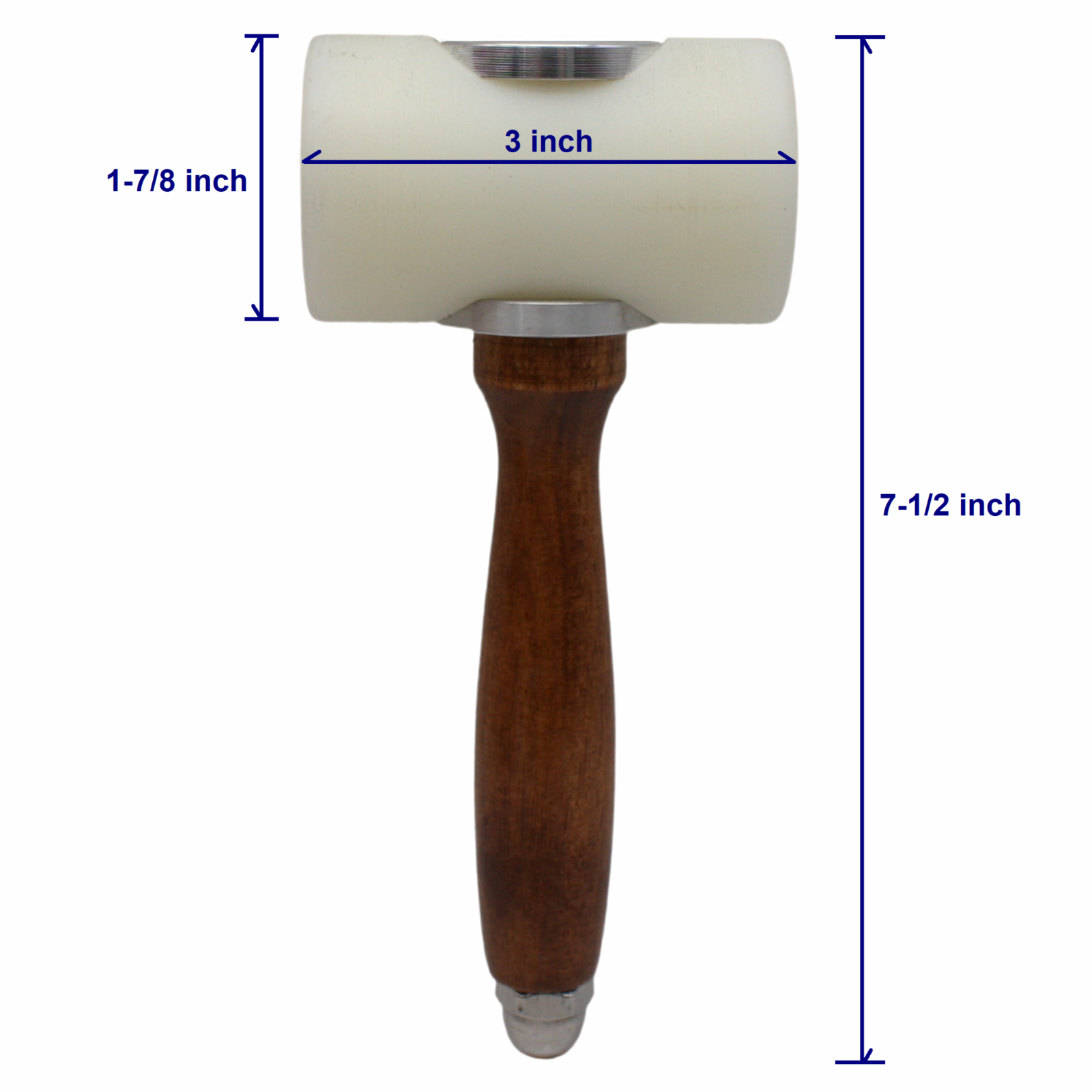 2 Pcs Leather Carving Hammer, Leathercraft Tool Nylon Head Wooden ...
