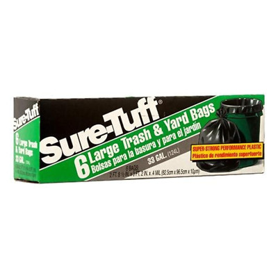 Sure-Tuff Large Trash Bags 33Gal (Garbage Bags - Household Use)- count ...