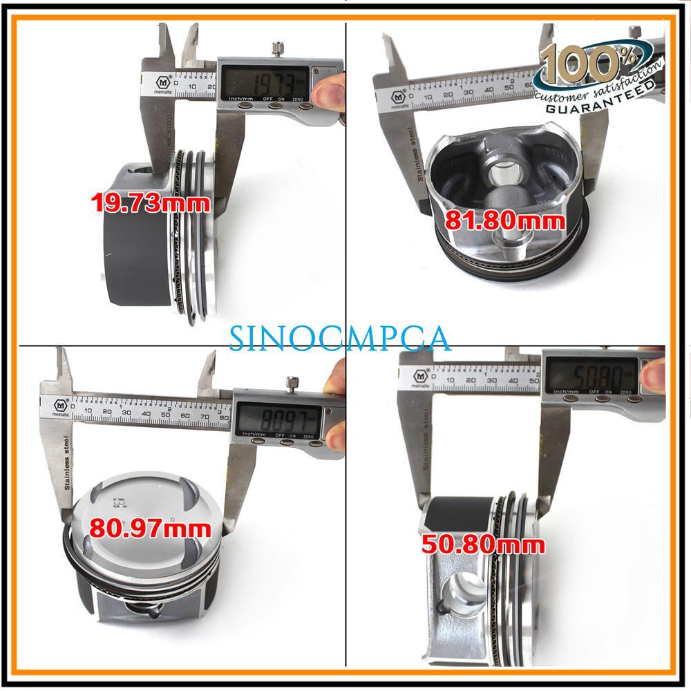 Φ82mm Pistons Kit For Mercedes-Benz C-Class SLK-Class CLK M271 1.8T ...