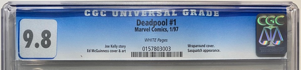 DEADPOOL #1 (1997) CGC 9.8 1st ongoing Deadpool title MARVEL COMICS | eBay