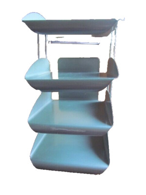 Vintage 4Tier Metal File Folder In & Out Office Tray MCM Industrial ...