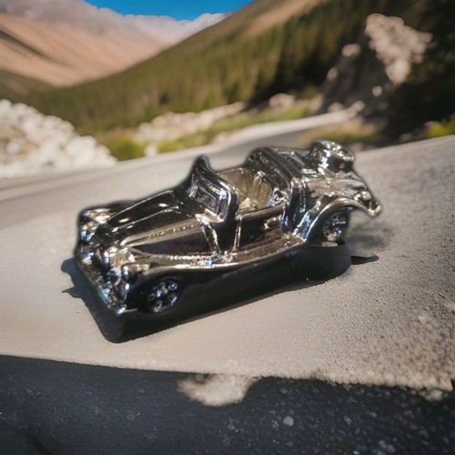 Classic Antiqued Silver Tone Roadster Hotrod Convertible Car Cufflinks ...